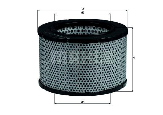 Luftfilterindsats Mahle Volvo 1800 1970–1973 | CVR